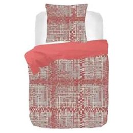 Bettw&auml;sche Kayori "Setouchi", rot, B/L: 155cm x 220cm, 1 Stk., 1 Stk., Lyocell, B/L: 80cm x 80cm, 2 Stk., Lyocell, Obermaterial: 60% Modal, 40% Baumwolle, Bettw&auml;sche, Bettw&auml;sche, Mit Aloe-Vera-Behandlung f&uuml;r zus&auml;tzliche Weichheit