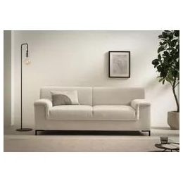 2,5-Sitzer Home Affaire "Jamie 2 auch in Cord B/T/H: 192/81/76 cm", beige (creme), B:192cm H:76cm T:81cm, 100% Polyester, Sofas, zeitlos, modern, mit komfortablem Federkern