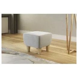Polsterhocker Home Affaire "Viva", beige, B:56cm H:46cm T:56cm, 100% Polyester, Hocker, Polsterhocker, mit Buchef&uuml;&szlig;en
