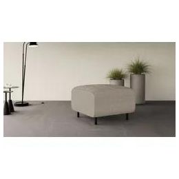 Polsterhocker Home Affaire "ARROS klein mit Wellenunterfederung, Ma&szlig;e B/T/H: 70/70/46 cm", grau (taupe), B:70cm H:46cm T:70cm, 100% Polyester, Hocker, Polsterhocker, passend zur Serie, in hochwertiger Verarbeitung