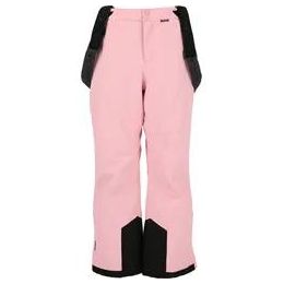 Skihose WHISTLER "Drizzle", M&auml;dchen, Gr. 128, EURO-Gr&ouml;&szlig;en, pink, 100% Polyester, mehrfarbig, lang, Hosen Skihose, mit Hosentr&auml;gern und wasserfester Eigenschaft
