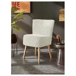 Cocktailsessel ED EXCITING DESIGN "Earl", beige (creme), B:65cm H:89cm T:70cm, 100% Polyester, Sessel, Cocktailsessel, K&uuml;chenstuhl, K&uuml;chensessel