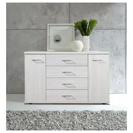 Kombikommode Wiemann "Bern", grau (polarl&auml;rche dekor), B:149cm H:86cm T:42cm, Holzwerkstoff, Sideboards, Kombikommode, vormontiert