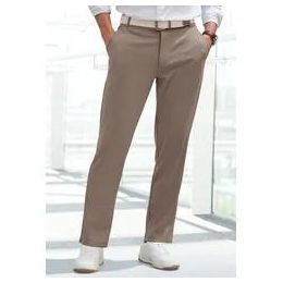 Stretch-Hose John Devin "regular-fit", Herren, Gr. 34, L&auml;nge 34, grau (taupe), Jersey, Obermaterial: 67% Viskose, 29% Polyamid, 4% Elasthan, unifarben, regular fit lang, Hosen, bequeme Hose aus elastischer Qualit&auml;t