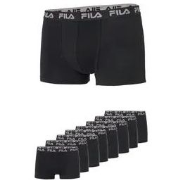Boxershorts Fila "MAN BOXER SHORTS", Damen, Gr. L, schwarz, Obermaterial: 95% Baumwolle, 5% Elasthan, unifarben, k&ouml;rpernah, Unterhosen, mit ergonomischem Schnitt