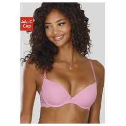 Schalen-BH Nuance, Damen, Gr. 90, Cup C, pink, Spitze, Obermaterial: 85% Polyamid, 15% Elasthan, BHs Schalen-BH, im R&uuml;cken aus Spitze, Cups aus Microtouch, Dessous, Topseller