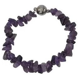 Armband Steuer "Splitter- Amethyst lila", lila, Armb&auml;nder, Damen, 19cm, Metall, Armband