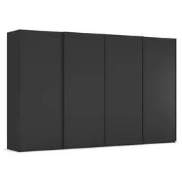 Schwebet&uuml;renschrank Rauch "Kleiderschrank Schrank Garderobe Schlafzimmerschrank SCALE-TRIO", schwarz-wei&szlig; (schwarz, griffleisten schwarz), B:360cm H:223cm T:68cm, Holzwerkstoff, Schr&auml;nke, Schwebet&uuml;renschrank, edle dreigeteilte Front, 2 Zierleisten in Griff-Farbe MADE IN GERMANY