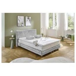 Boxbett "Sendai", grau, L:210cm, Westfalia Schlafkomfort, Komplettbetten, Fellimitat HIGHLIGHT, wahlweise Matratzen in H2,H3,H4