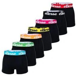 Boxershorts Ellesse "Boxershort YEMA 7 Pack Boxer Shorts 7er Pack", Damen, Gr. 4XL, bunt (schwarz, multi), Obermaterial: 95% Baumwolle CO. 5% Elasthan EL., Unterhosen