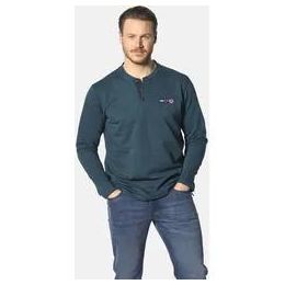 Sweatshirt Jan Vanderstorm "Sweatshirt JORNSEN", Herren, Gr. 7XL, blau (petrol), Obermaterial: 100% Baumwolle CO., Shirts Sweatshirt