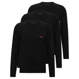 Longsleeve Hugo "Longsleeve 3er Pack", Herren, Gr. S, schwarz, Obermaterial: 100% Baumwolle CO., Shirts