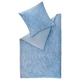 Bettw&auml;sche Esprit "Nele", blau, B/L: 155cm x 220cm, 1 Stk., 1 Stk., Renforc&eacute;, B/L: 80cm x 80cm, 2 Stk., Renforc&eacute;, Obermaterial: 100% Baumwolle, Bettw&auml;sche, Bettw&auml;sche, aus best&auml;ndigerer Baumwolle