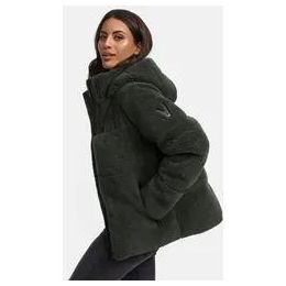 Winterjacke Marikoo "Kaguraa", Damen, Gr. XS, gr&uuml;n (olive), Obermaterial: 100% Polyester; Innenseite: 100% Polyester; Futter: 100% Polyester; Wattierung: 100% Polyester, Jacken Winterjacke, warme Teddyfell Sherpa Jacke