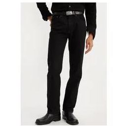 Levi's Straight-Jeans LEVI'S "505", Herren, Gr. 32, L&auml;nge 30, schwarz (regular schwarz), Denim/Jeans, Obermaterial: 100% Baumwolle, unifarben, regular fit lang, Jeans Straight-Jeans, REGULAR