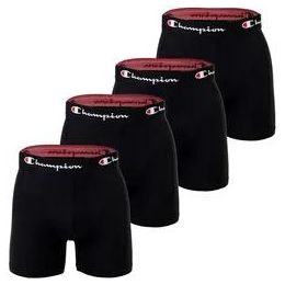 Boxershorts Champion "Boxershort 4er Pack", Herren, Gr. M, schwarz, Obermaterial: 95% Baumwolle CO. 5% Elasthan EL., Unterhosen