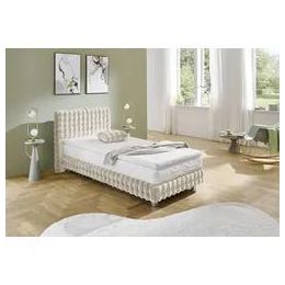 Boxbett "Sendai", beige, L:210cm, Westfalia Schlafkomfort, Komplettbetten, Fellimitat HIGHLIGHT, wahlweise Matratzen in H2,H3,H4
