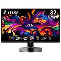 MSI OLED-Monitor "MPG 321URX QD-OLED", Energieeffizienz: G (A-G), schwarz, B:71,8cm H:41,8cm T:6,9cm, Monitore