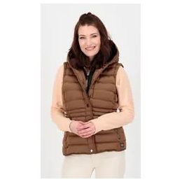 Steppweste LPO "GIMOUR VAIL VEST Women", Damen, Gr. 40 (M), braun, 100% Polyester, tailliert, Westen Steppweste, zum Wenden