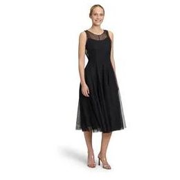 Cocktailkleid Vera Mont "Damen figurbetont", Damen, Gr. 34, Normalgr&ouml;&szlig;en, schwarz, T&uuml;ll, Obermaterial: 100% Polyester; Futter: 100% Polyester, festlich, ausgestellt kurz, Rundhals, Kleider, Nahtf&uuml;hrung