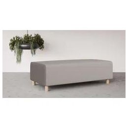 Polsterhocker OTTO HOME "Suyala", grau (taupe), B:153cm H:46cm T:66cm, 100% Polyester, Hocker, Polsterhocker