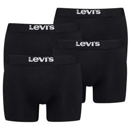 Levi's Boxershorts LEVI'S "Boxershort 4er Pack", Herren, Gr. S, schwarz, Obermaterial: 95% Baumwolle CO. 5% Elasthan EL., Unterhosen