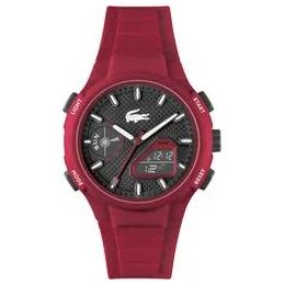 Chronograph Lacoste "LC33", rot, Armbanduhren, Herren, Chronograph, Armbanduhr, Quarzuhr, Herren, analog, digital, Stoppfunktion
