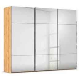 Schwebet&uuml;renschrank Rauch "Kleiderschrank Schrank Garderobe Schlafzimmerschrank SCALE-TRIO", braun (asteiche), B:271cm H:223cm T:68cm, Holzwerkstoff, Schr&auml;nke, Schwebet&uuml;renschrank, edle dreigeteilte Front mit 2 Zierleisten Spiegelfront MADE IN GERMANY