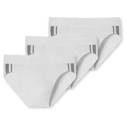 Slip Schiesser "Slip 3er Pack", Herren, Gr. XXL, wei&szlig;, Obermaterial: 95% Baumwolle CO. 5% Elasthan EL., Unterhosen Slip