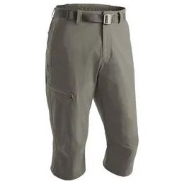 Caprihose Maier Sports "Jennisei", Herren, Gr. 66, Normalgr&ouml;&szlig;en, braun (schlamm), 90% Polyamid, 10% Elasthan, Hosen Caprihose, kurze Hose Herren, luftige Wanderhose, leichte Outdoorhose, Reg Fit
