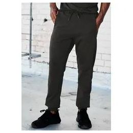 Sweatpants Le Jogger, Herren, Gr. M (48/50), XXL, schwarz, Obermaterial: 50% Polyester, 45% Baumwolle, 5% Elasthan, unifarben, bequem kn&ouml;chellang, Hosen, mit farblichen Einsatz und Rei&szlig;verschlusstaschen