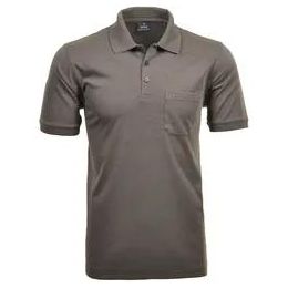 Poloshirt Ragman "Poloshirt Softknit-Polo", Herren, Gr. 8XL, braun, Obermaterial: 70% Baumwolle CO. 30% Polyester PES., Shirts