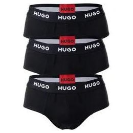 Slip Hugo "Slip 3er Pack", Herren, Gr. L, schwarz, Obermaterial: 95% Baumwolle CO. 5% Elasthan EL., Unterhosen Slip