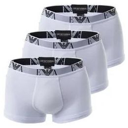Boxershorts Emporio Armani "Boxershort 3er Pack", Herren, Gr. S, wei&szlig;, Obermaterial: 95% Baumwolle CO. 5% Elasthan EL., Unterhosen