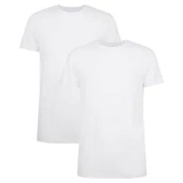 T-Shirt Bamboo basics "T-Shirt RUBEN 2er Pack", Herren, Gr. S, wei&szlig;, Obermaterial: 68% Viskose CV. 28% Baumwolle CO. 4% Elasthan EL., Shirts T-Shirt