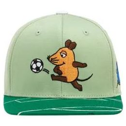 Baseball Cap KOAA "Maus - Fu&szlig;ball", Jungen, Gr. 3-8, gr&uuml;n (hellgr&uuml;n), 100% Baumwolle, bestickt, Caps, mit detailreicher Stickerei