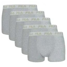 Boxershorts Fila "Boxershort 5er Pack", Herren, Gr. XXL, grau, Obermaterial: 95% Baumwolle CO. 5% Elasthan EL., Unterhosen