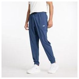 Trainingshose New Balance "Sport Essentials Woven Jogger", Herren, Gr. XXL, N-Gr, blau (nb navy (428)), Obermaterial: 100% Polyester, Hosen Trainingshose