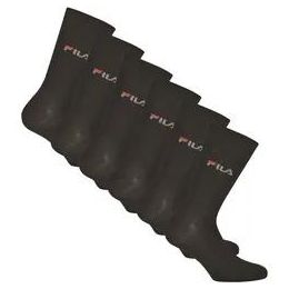 Kurzsocken Fila "Socken 6er Pack", Herren, Gr. 43-46, schwarz, Obermaterial: 80% Baumwolle CO. 18% Polyester PES. 2% Elasthan EL., Socken