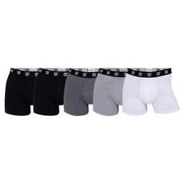 CR7 Cristiano Ronaldo Boxershorts CR7 "Boxershort 5er Pack", Herren, Gr. M, bunt (schwarz, grau, wei&szlig;), Obermaterial: 95% Baumwolle CO. 5% Elasthan EL., Unterhosen
