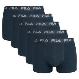 Boxershorts Fila "Boxershort 5er Pack", Herren, Gr. XXL, blau, Obermaterial: 95% Baumwolle CO. 5% Elasthan EL., Unterhosen