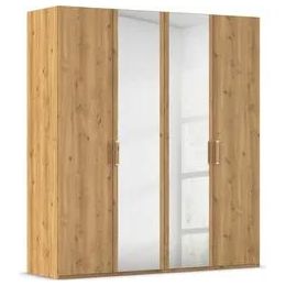 Dreht&uuml;renschrank Rauch "Kleiderschrank Schrank Garderobe Schlafzimmerschrank EVELYN", braun (asteiche), B:201cm H:223cm T:61cm, Holzwerkstoff, Schr&auml;nke, Dreht&uuml;renschrank, in elegantem Stil, viel Stauraum 3 Breiten und 2 H&ouml;hen MADE IN GERMANY