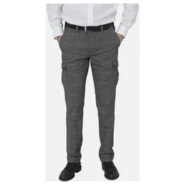 Cargohose Babista "Cargohose SILVENA", Damen, Gr. 25, N-Gr, grau (grau kariert), Obermaterial: 51% Baumwolle CO. 31% Polyester COOLMAX PES(Coolmax). 16% Viskose Birla CV Birla. 2% Elasthan EL., Hosen Cargohose