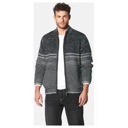 Strickjacke Babista "Outdoor Strickjacke CANTINOLE", Herren, Gr. M, schwarz (dunkelgrau melange), Obermaterial: 70% Polyacryl PAN. 30% Wolle mw., Strickjacken Strickjacke