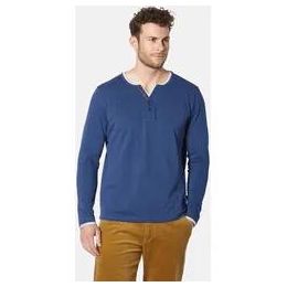 Langarm-Poloshirt Babista "Langarmshirt LUCABELLI", Herren, Gr. XXL, blau (royal blau), Obermaterial: 100% Baumwolle CO., Shirts