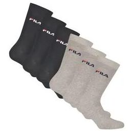 Kurzsocken Fila "Socken 6er Pack", Herren, Gr. 39-42, blau (blau, grau), Obermaterial: 80% Baumwolle CO. 18% Polyester PES. 2% Elasthan EL., Socken