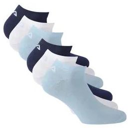 Sneakersocken Fila "Socken 6er Pack", Damen, Gr. 35-38, blau (sky), Obermaterial: 75% Baumwolle CO. 23% Polyester PES. 2% Elasthan EL., Socken Sneakersocken