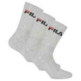 Kurzsocken Fila "Socken 3er Pack", Herren, Gr. 43-46, grau, Obermaterial: 70% Baumwolle CO. 29% Polyester PES. 1% Elasthan EL., Socken