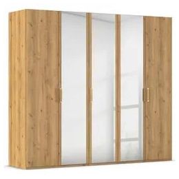 Dreht&uuml;renschrank Rauch "Kleiderschrank Schrank Garderobe Schlafzimmerschrank EVELYN", braun (asteiche), B:251cm H:223cm T:61cm, Holzwerkstoff, Schr&auml;nke, Dreht&uuml;renschrank, in elegantem Stil, viel Stauraum 3 Breiten und 2 H&ouml;hen MADE IN GERMANY