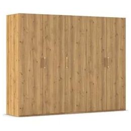 Dreht&uuml;renschrank Rauch "Kleiderschrank Schrank Garderobe Schlafzimmerschrank EVELYN", braun (asteiche), B:251cm H:197cm T:60cm, Holzwerkstoff, Schr&auml;nke, Dreht&uuml;renschrank, in elegantem Stil, viel Stauraum 4 Breiten und 2 H&ouml;hen MADE IN GERMANY